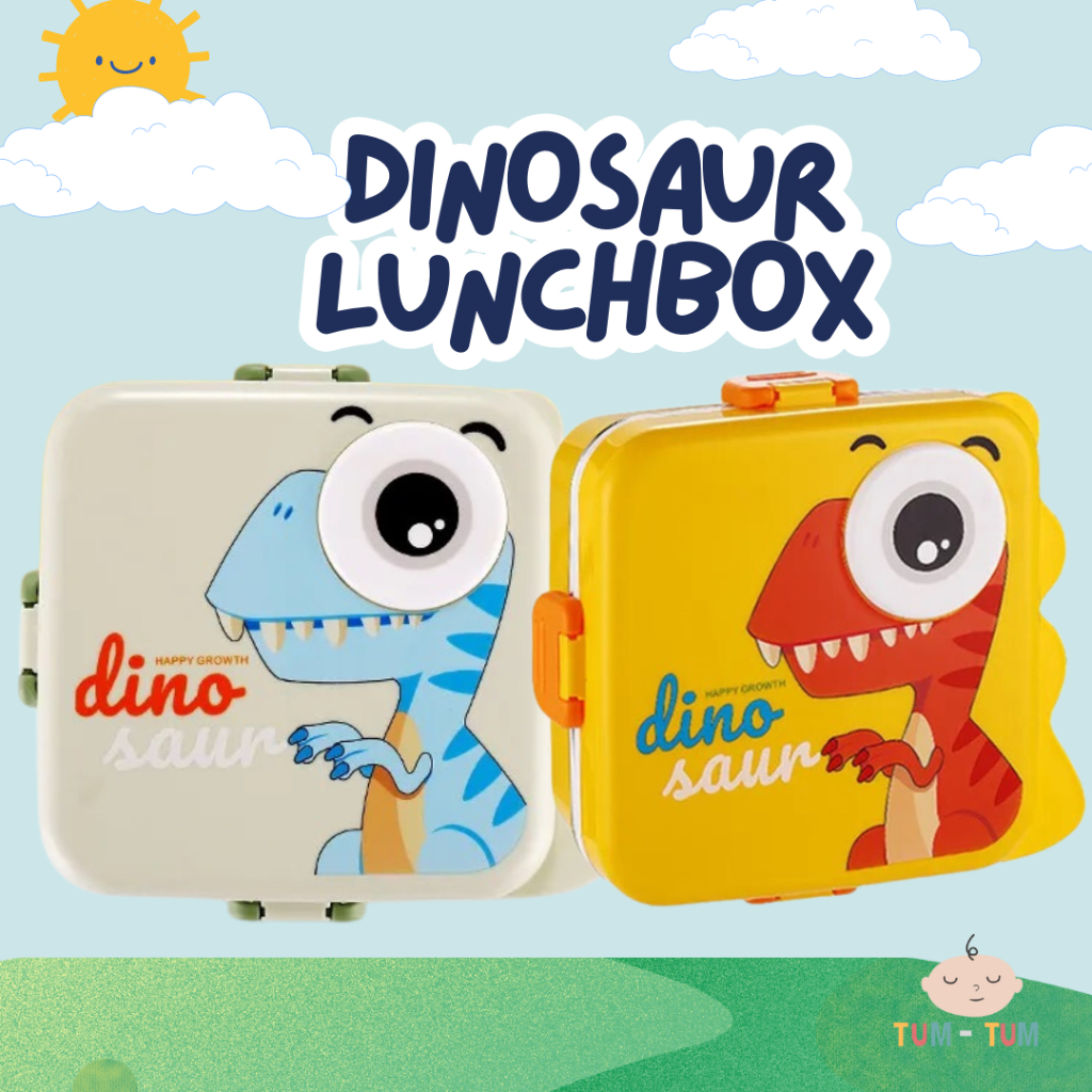 TumTum Dinosaur Lunchbox Bentobox for School Kids Baunan with Cute ...
