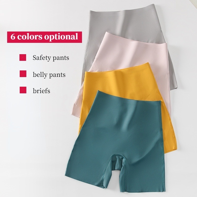 High Waist Seamless Safety Pants For Women Lce Silk Abdominal Control ...