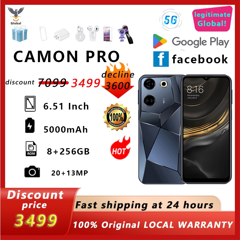 Camon pro 5G cell phone on sale original android 13 phone 8GB+256GB ...