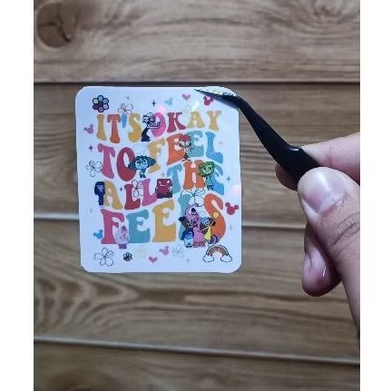 Its Okay To Fell All The Feels by Inside Out 2 Laminated Vinyl Sticker ...
