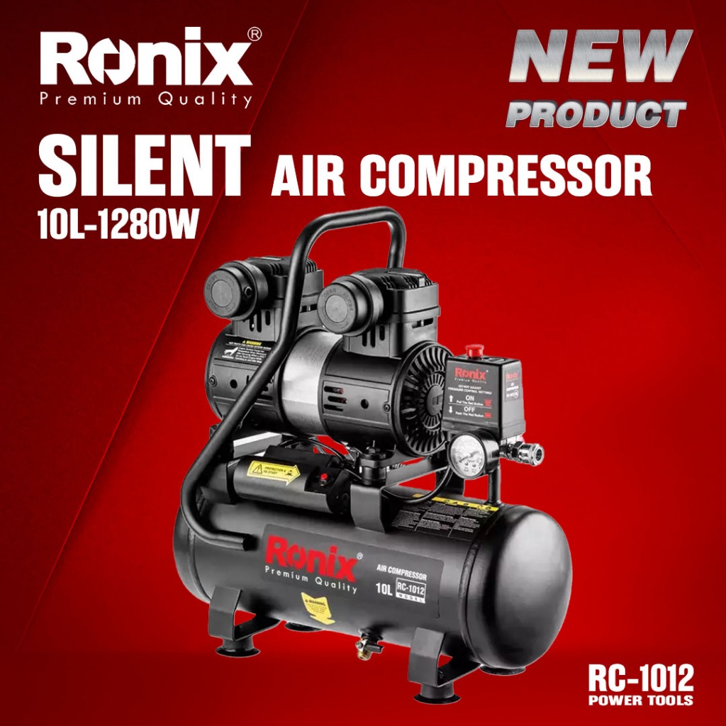 Ronix RC-1012 Premium Quality Air Compressor, 10L, 1280W | Shopee Philippines