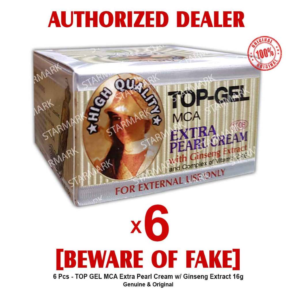 Topgel Cream Top Gel Extra Pearl Cream with Ginseng Extract and Complex ...
