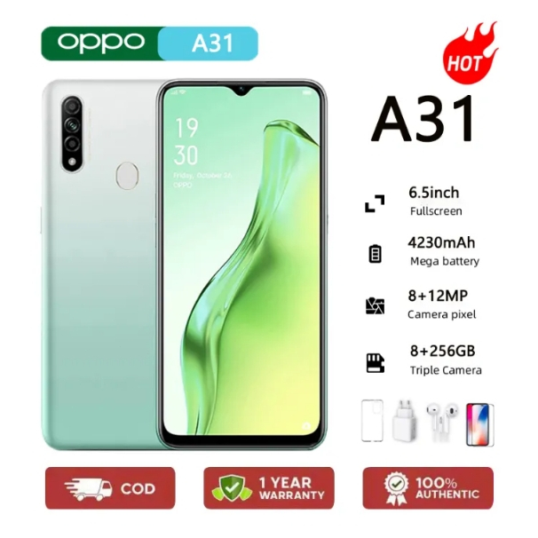 OPP A31 Cellphone Original 8GB+256GB 6.5 inch Android 5G Smartphone ...