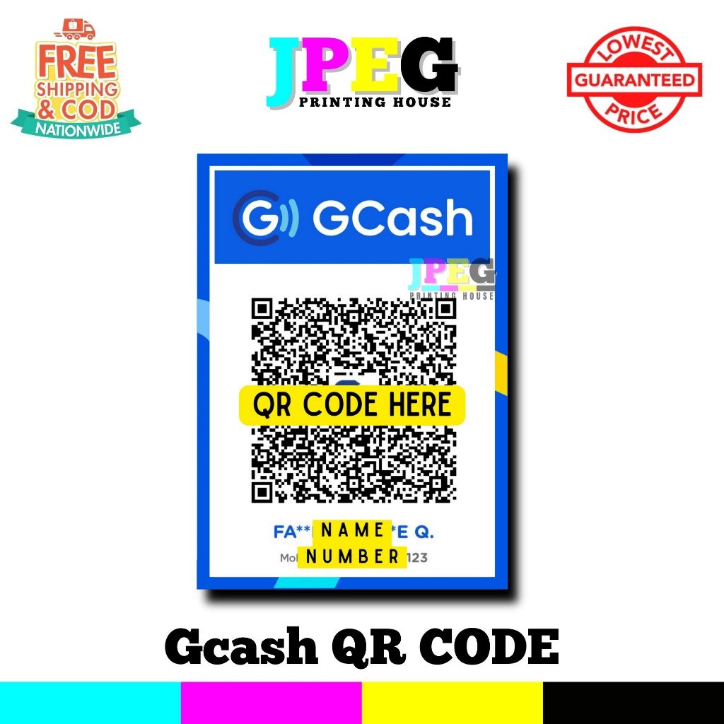 GCASH Laminated QR Code 4r 5r A4 Size Affordable High Quality | Shopee ...