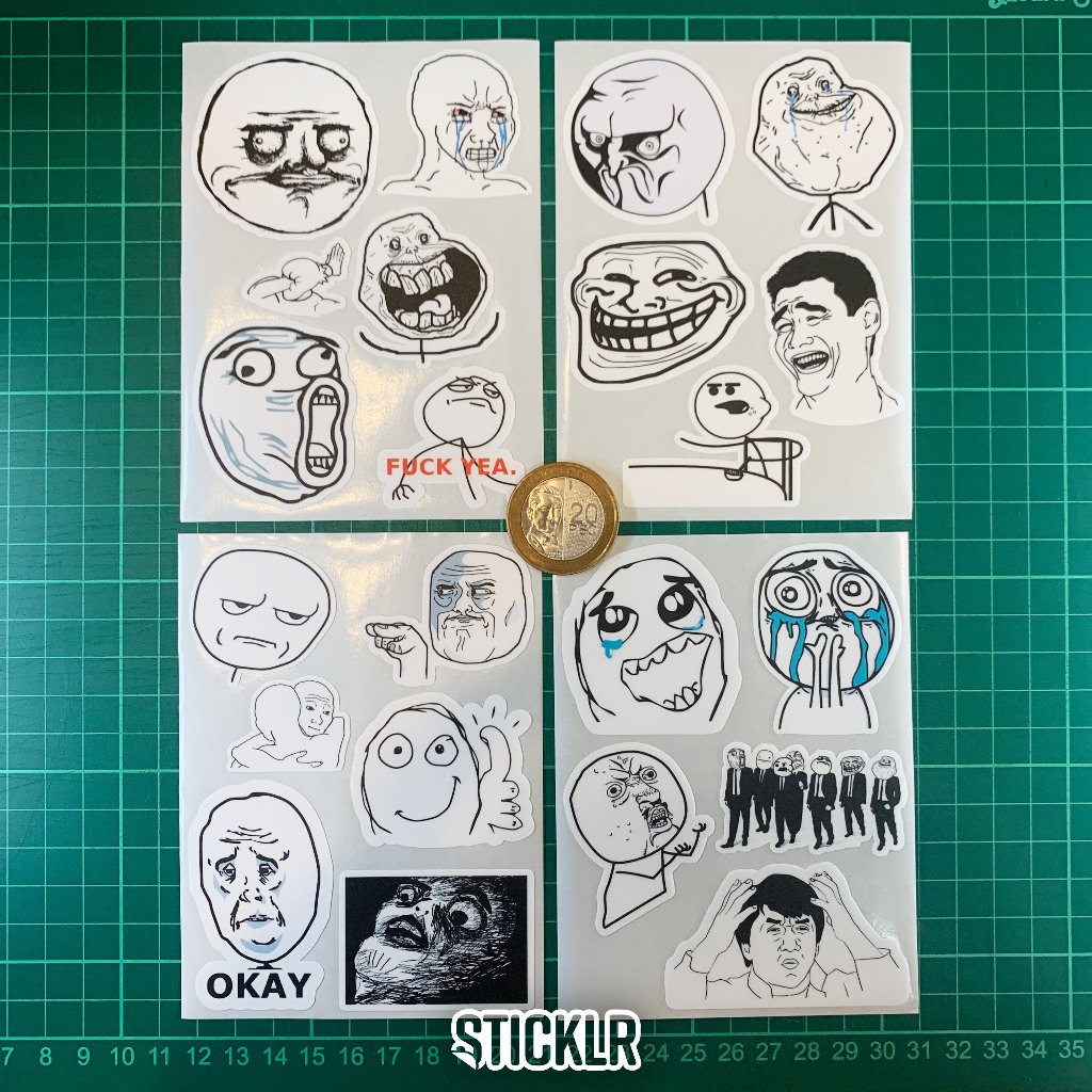Rage Comics Stickers | Classic internet memes | Sticklr Pack | Shopee ...