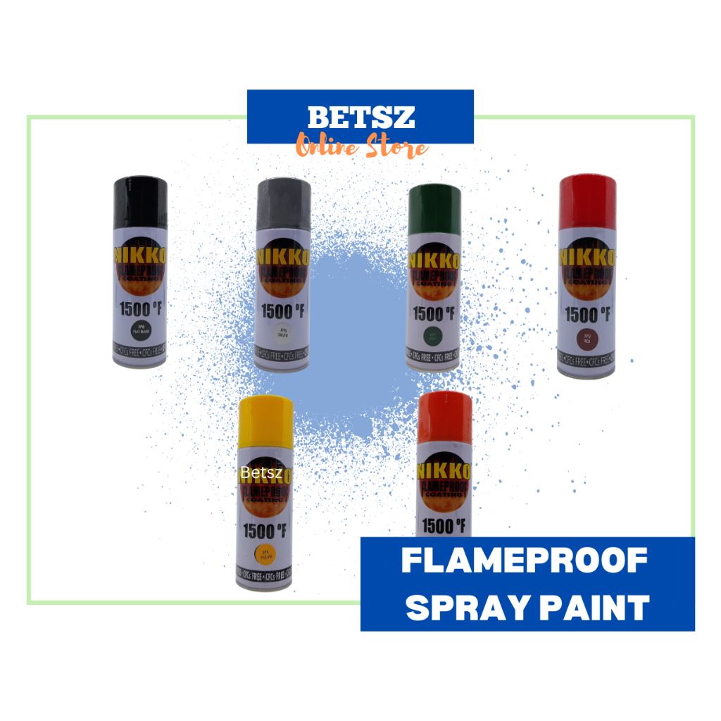 NIKKO FlameProof Coating Spray Paint 1200F / Color FP1-8 | Shopee ...