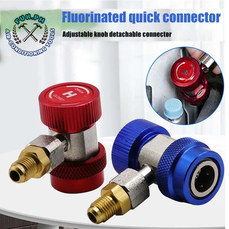 Manifold Gauge R134a High and Low Quick Release Coupler Adaptor Heavy ...