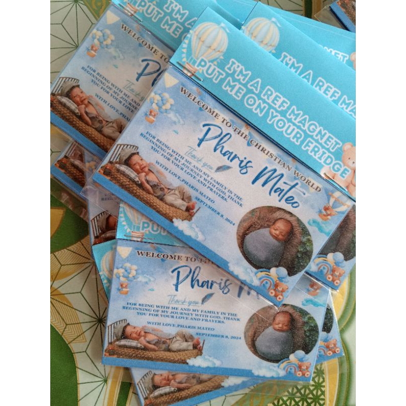 Ref Magnet Souvenirs (BIGGER ATM SIZE) Personalized/Customized Any ...