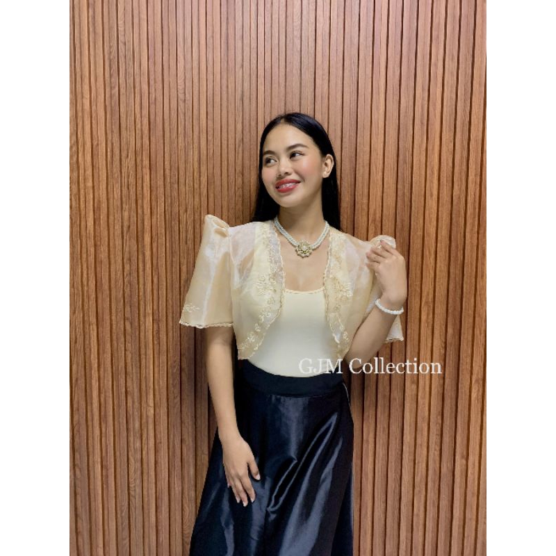 Bolero Filipiniana Mocha Burda | Shopee Philippines