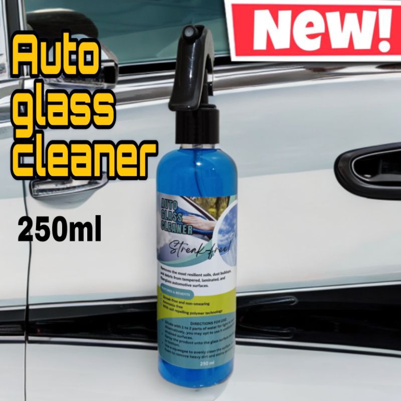 Auto Glass Cleaner for Tempered, Laminated and Fiber Glass - 250ml ...