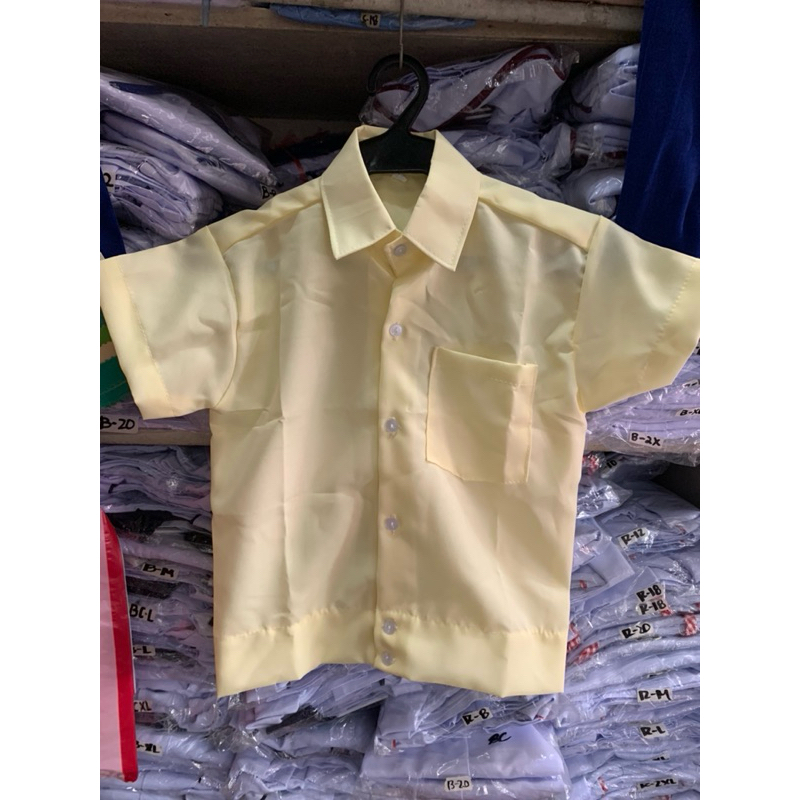 SCHOOL UNIFORM LIGHT YELLOW POLO JACKET KATRINA | Shopee Philippines