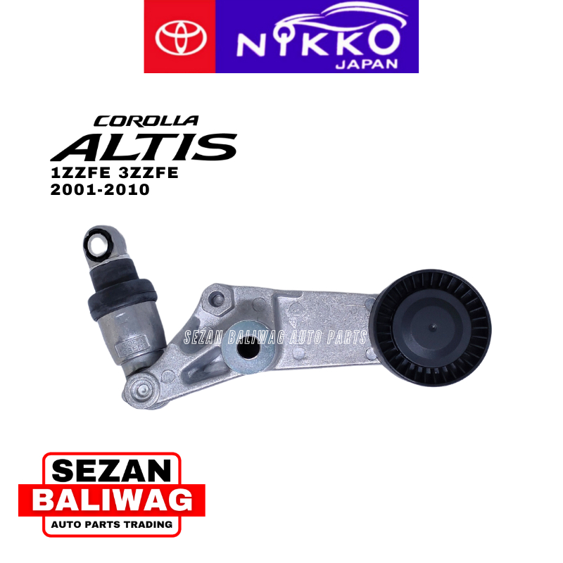 NIKKO JAPAN BELT TENSIONER ASSEMBLY TOYOTA COROLLA ALTIS 2001-2010 ...