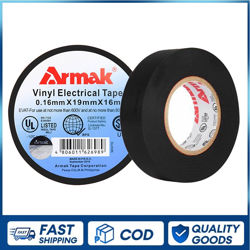100% Original Armak Vinyl Electrical Tape 4/8/16M Insulating Tape 1PCS Adhesive Tapes Waterproof ...