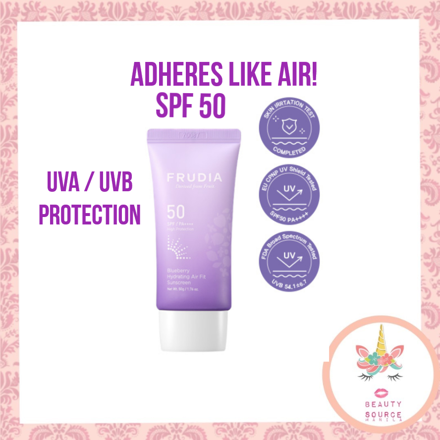 FRUDIA BLUEBERRY HYDRATING AIR FIT SUNSCREEN 50g | Shopee Philippines