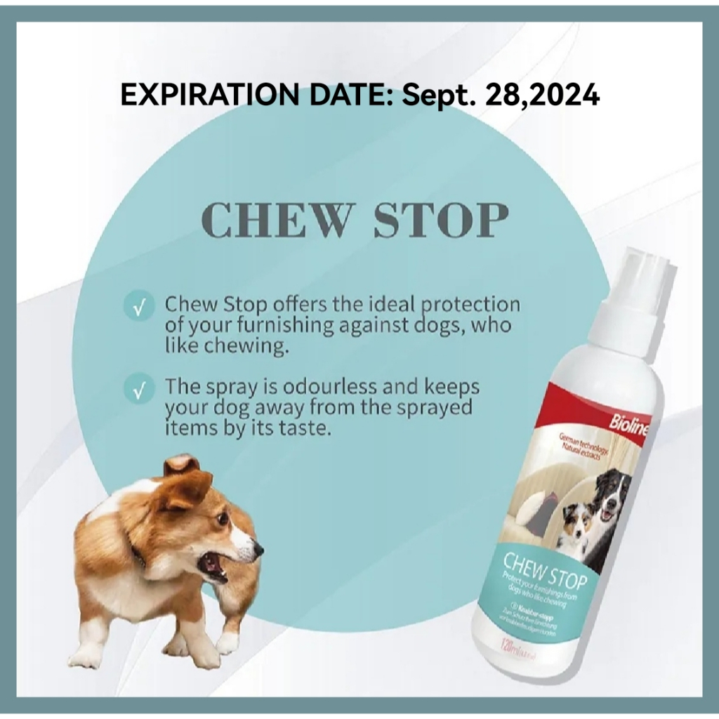 Bioline Chew Stop Natural Extracts 120mL EXP DATE 09/28/24 & 10/2024 ...