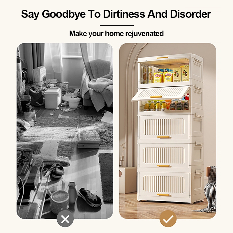 Foldable Cabinet for Kitchen Durabox Bedroom Drawer Cabinet Plastic ...