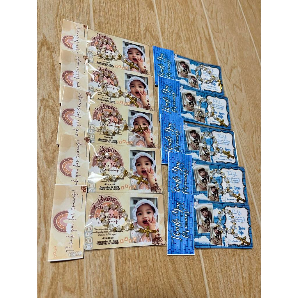 CUSTOMIZED REF MAGNET WITH MINI ROSARY MINIMUM OF 20 PCS FREE LAYOUT ...