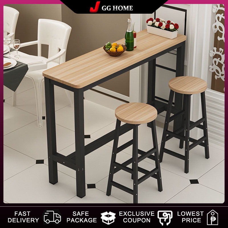JGG High Table Against The Wall Bar Table Home Leisure Milk Tea Shop ...