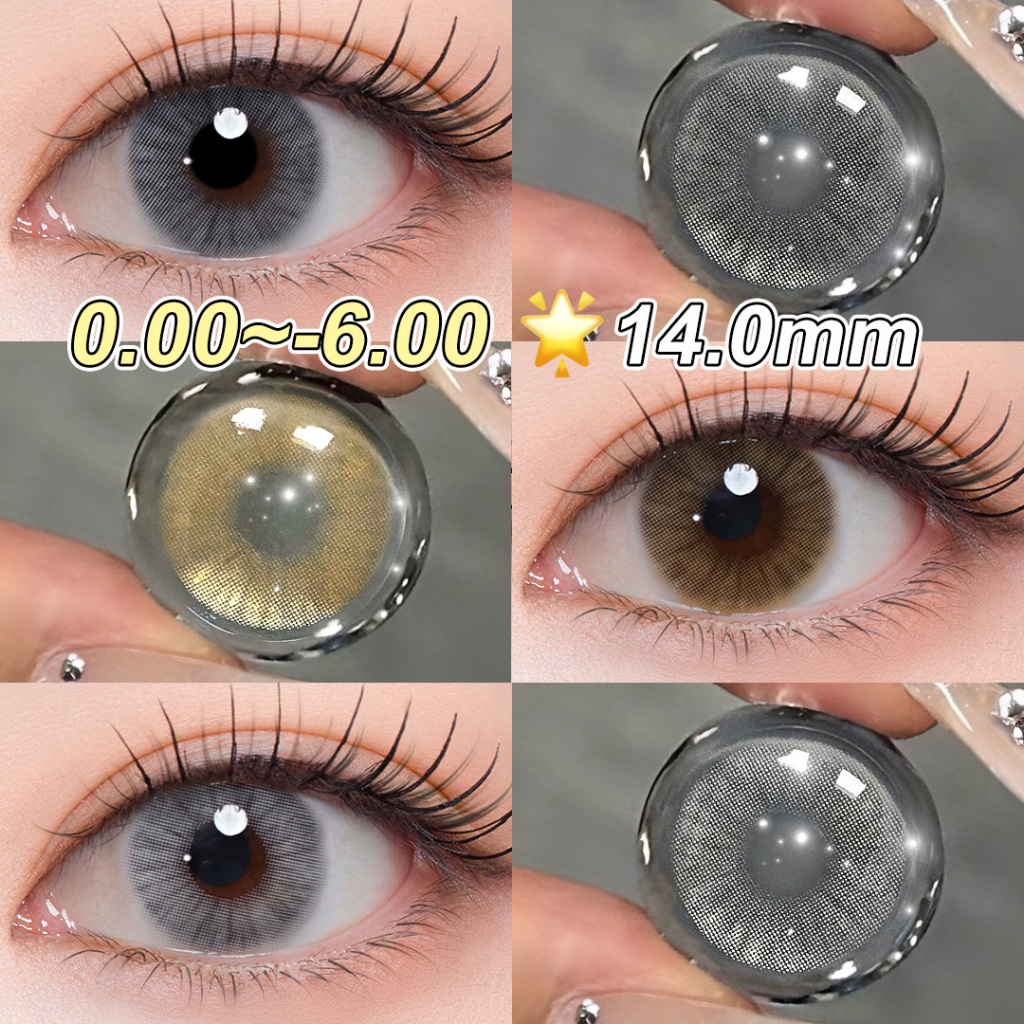 Magister QUEEN Series 0~-6.00 Graded Contact Lens Brown/Gray Contact ...