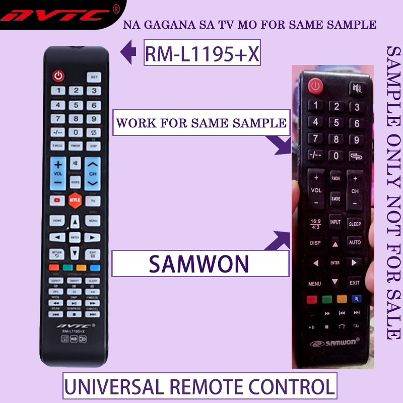 Universal remote control for SAMWON smart tv remote na gagana sa tv mo ...