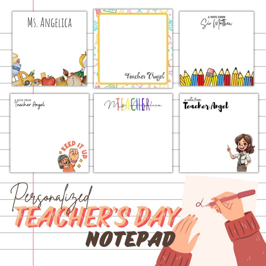 PERSONALIZED NOTEPAD | MEMOPAD FOR TEACHER'S DAY - GIFT IDEAS ...