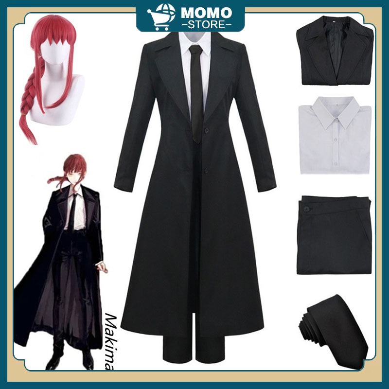 Anime Chainsaw Makima Cosplay Costume windbreaker Uniform Trench Coat ...
