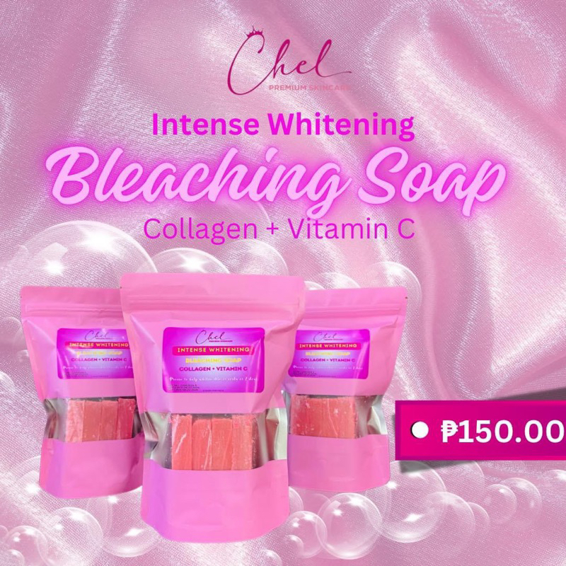 Chel Intense whitening Bleaching soap 6pcs/pack | Shopee Philippines