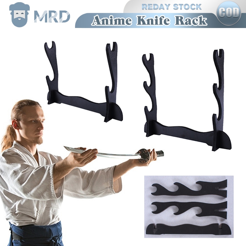 3 Tier Anime Knife Rack DIY Katana Stand Plastic Game Weapon Display ...