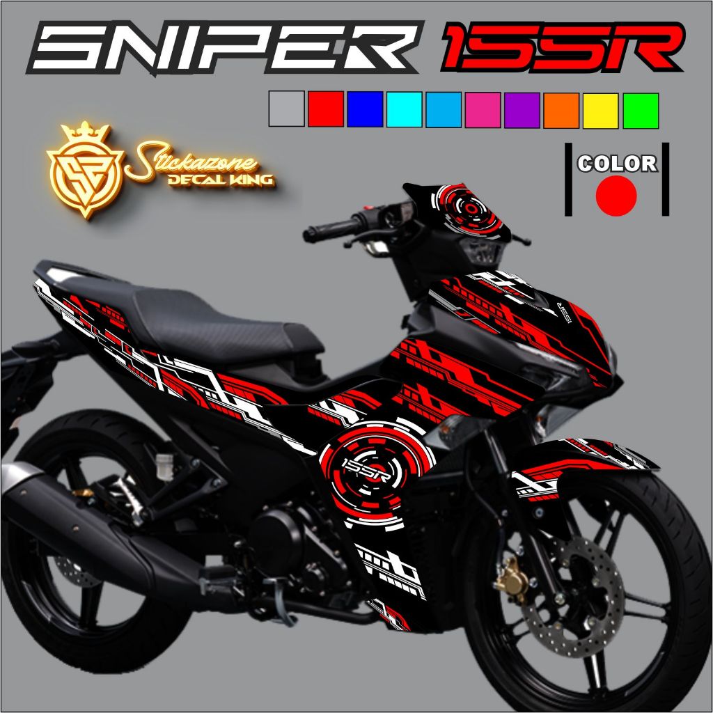 SNIPER 155 FULL DECALS PRINTED LAMINATED STICKAZONE | Shopee Philippines