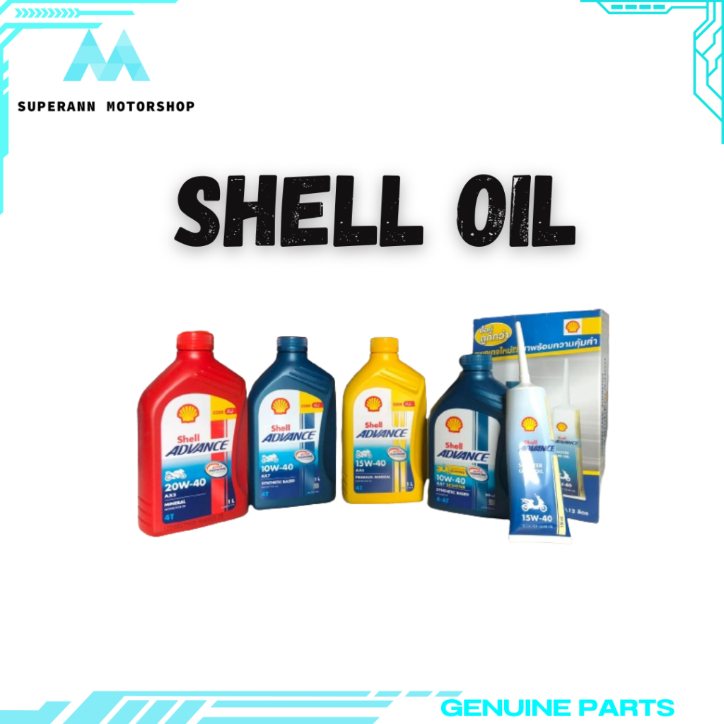 GENUINE SHELL OIL ORIGINAL AX3,AX5,AX7 AND SCOOTER WITH GEAR OIL ...