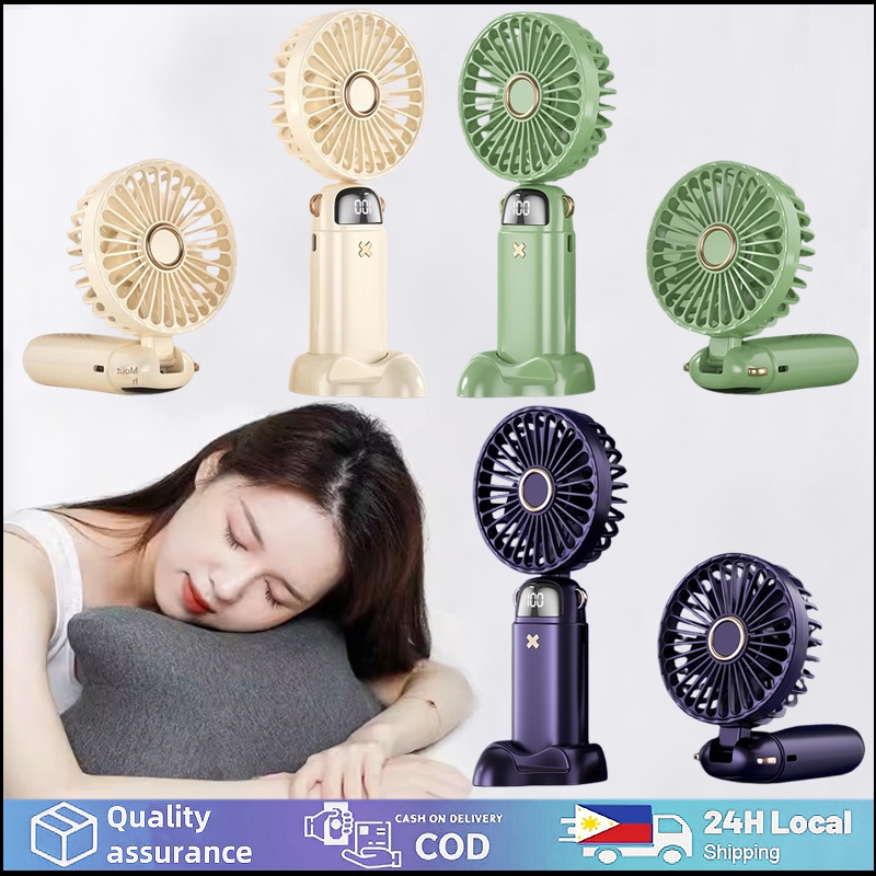 USB Handheld Fan Mini Portable Office Neck Hanging Fans on Dormitory ...