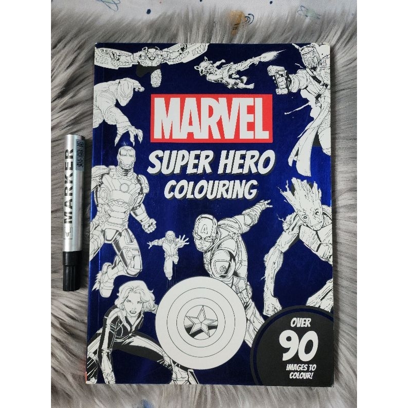 Marvel Super Hero Colouring Book (Preloved) | Shopee Philippines