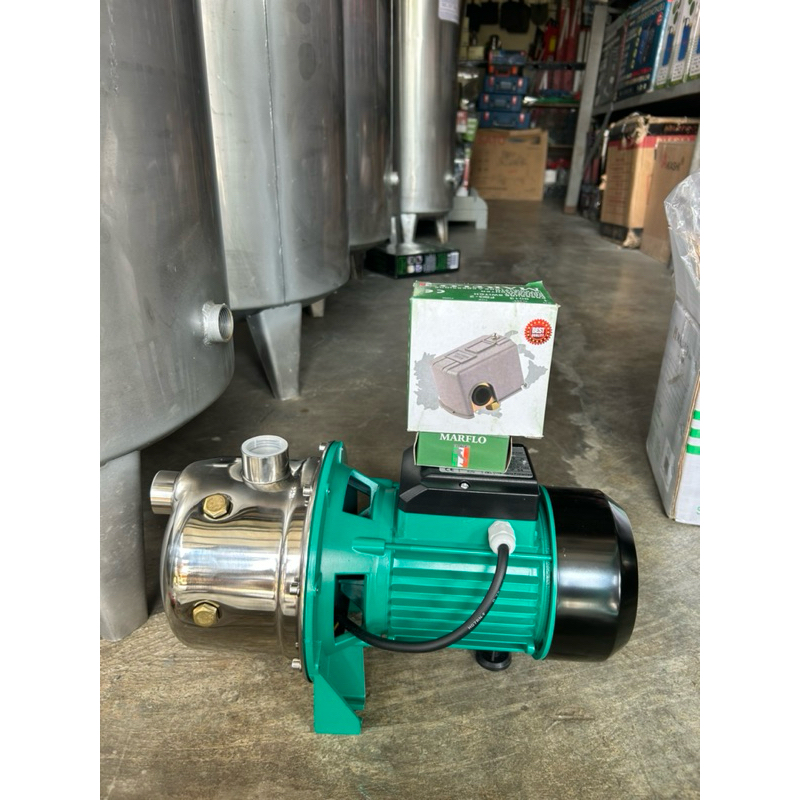 MARFLO ITALY 1HP TJS100 WATERPUMP STAINLESS HEAD WITH FREE SWITCH AND ...