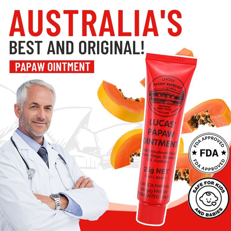 Papaw Ointment Australia Original Lucas Ointment 15g Lip Balm | Burn ...