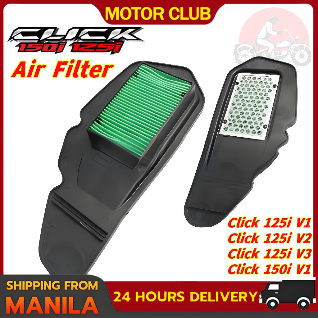 HONDA Click Air Filter Click 125i v1 v2 v3 &150i V1 Air Cleaner Element Comp High Air Flow ...