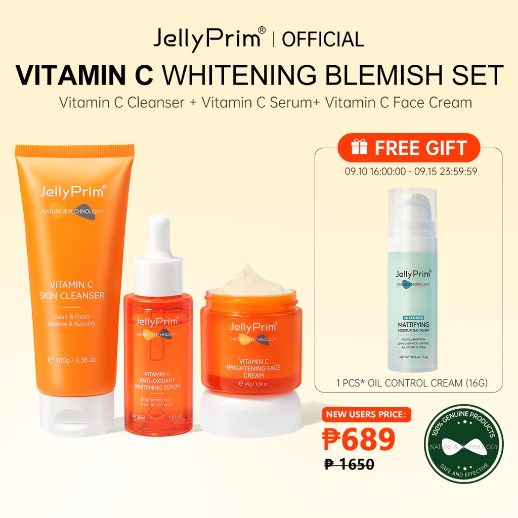 JellyPrim Vitamin C Whitening Facial Moisturizer Melasma Dark Spots ...