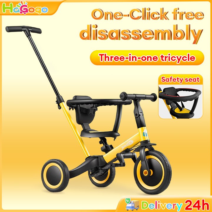 Stroller bike for baby Bike For Kids 3 in 1 Adjustable 1 to 5 Years Old Tricycle for Kids ...
