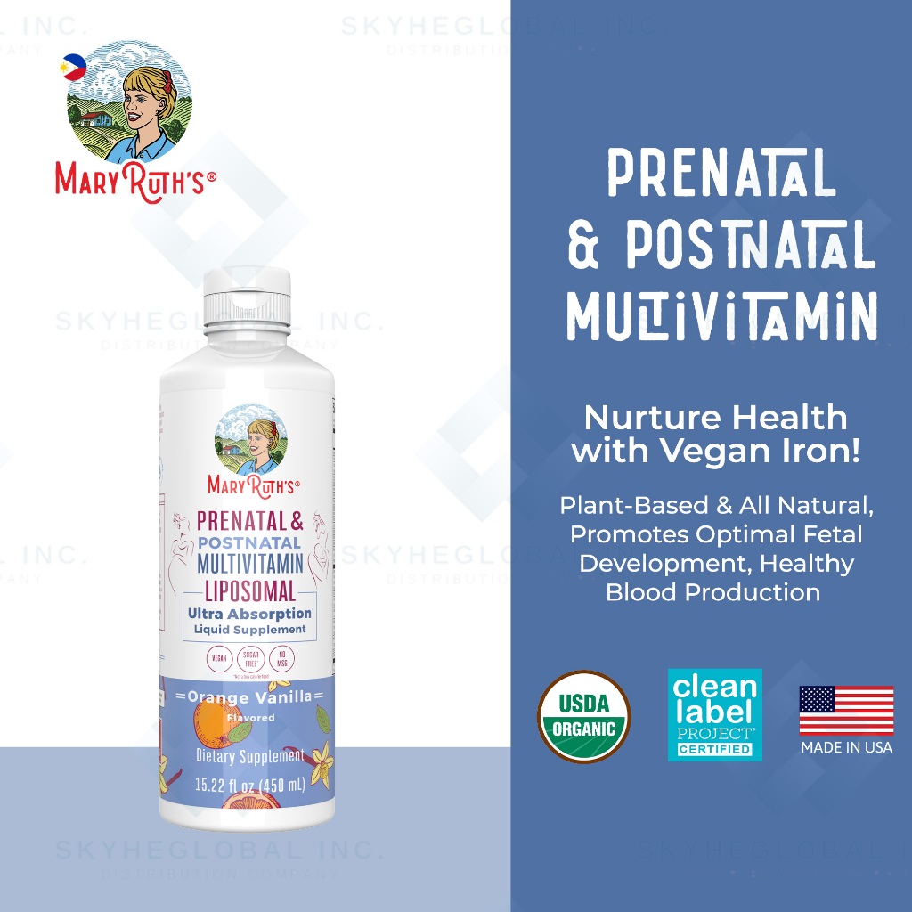 Mary Ruth's Prenatal & Postnatal Multivitamin Liposomal | Shopee ...
