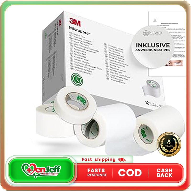 3M Micropore Tape 2 Inches or 1 Inch (3pcs, 6pcs or 12pcs) | Shopee ...