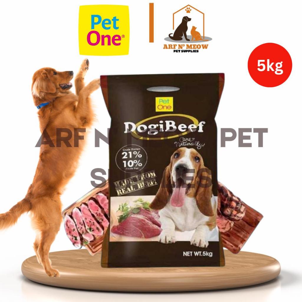 5kg Pet One Dogi Beef Dog Dogs Dry Food All Stages Adult Puppy Pet Dry ...