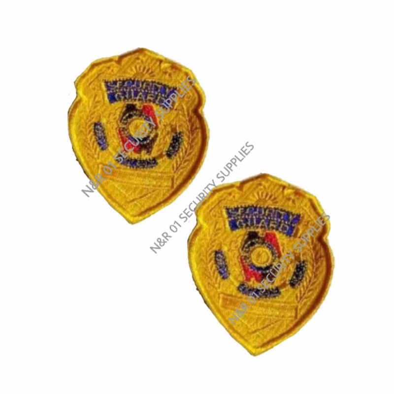 Badge and Collarpin Embroidery for Security Guard | Shopee Philippines