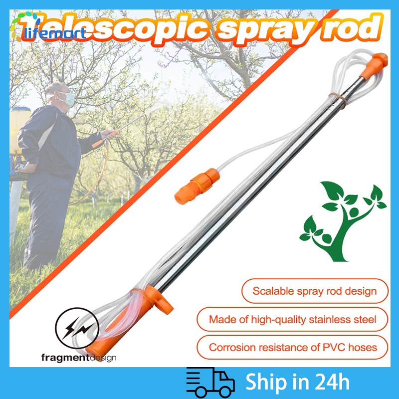 Retractable Spraying Rod Hand Pressure Sprayer Extension Bar Spray Rod ...