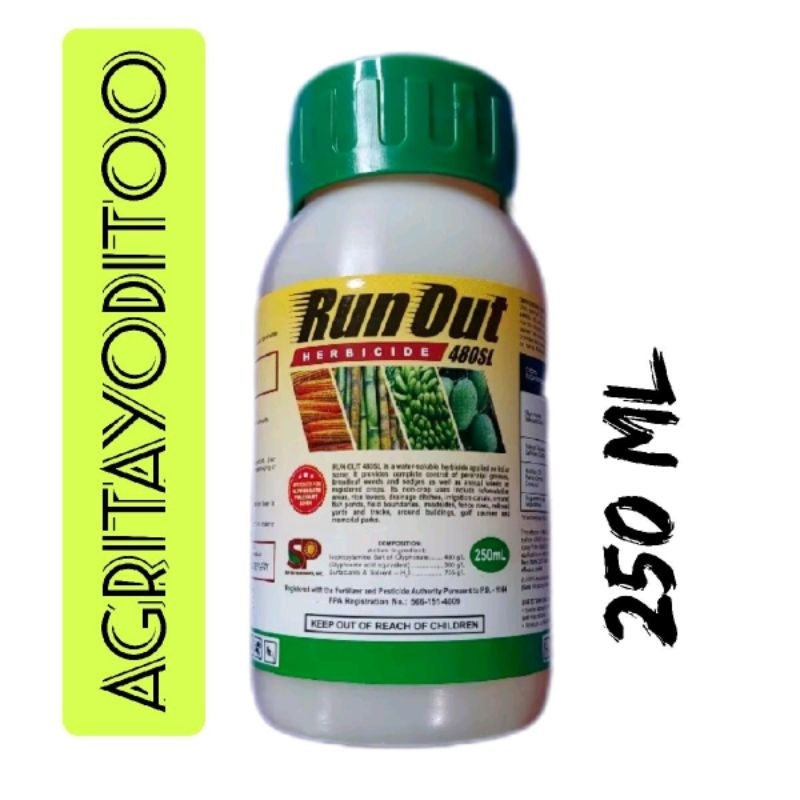 RUN OUT 480 SL GRASS KILLER (250mL) | Shopee Philippines