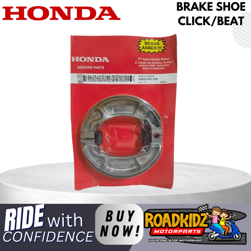 HONDA GENUINE BRAKE SHOE FOR CLICK/BEAT | Shopee Philippines