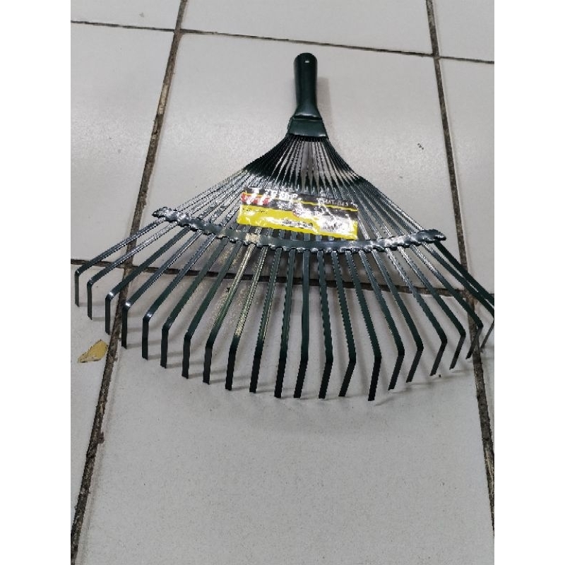 KALAYKAY 22 Teeth Grass Rake Head Gardening Tool Portable Garden Leaf ...