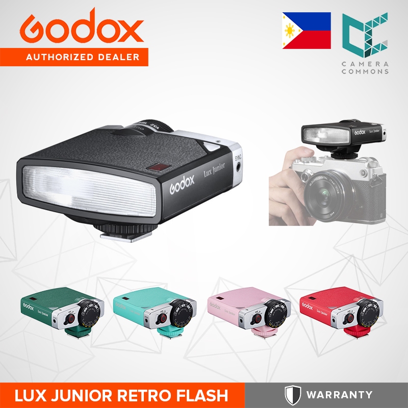 Godox Lux Junior Retro Camera Flash Mini Handy Black White Green Cyan ...