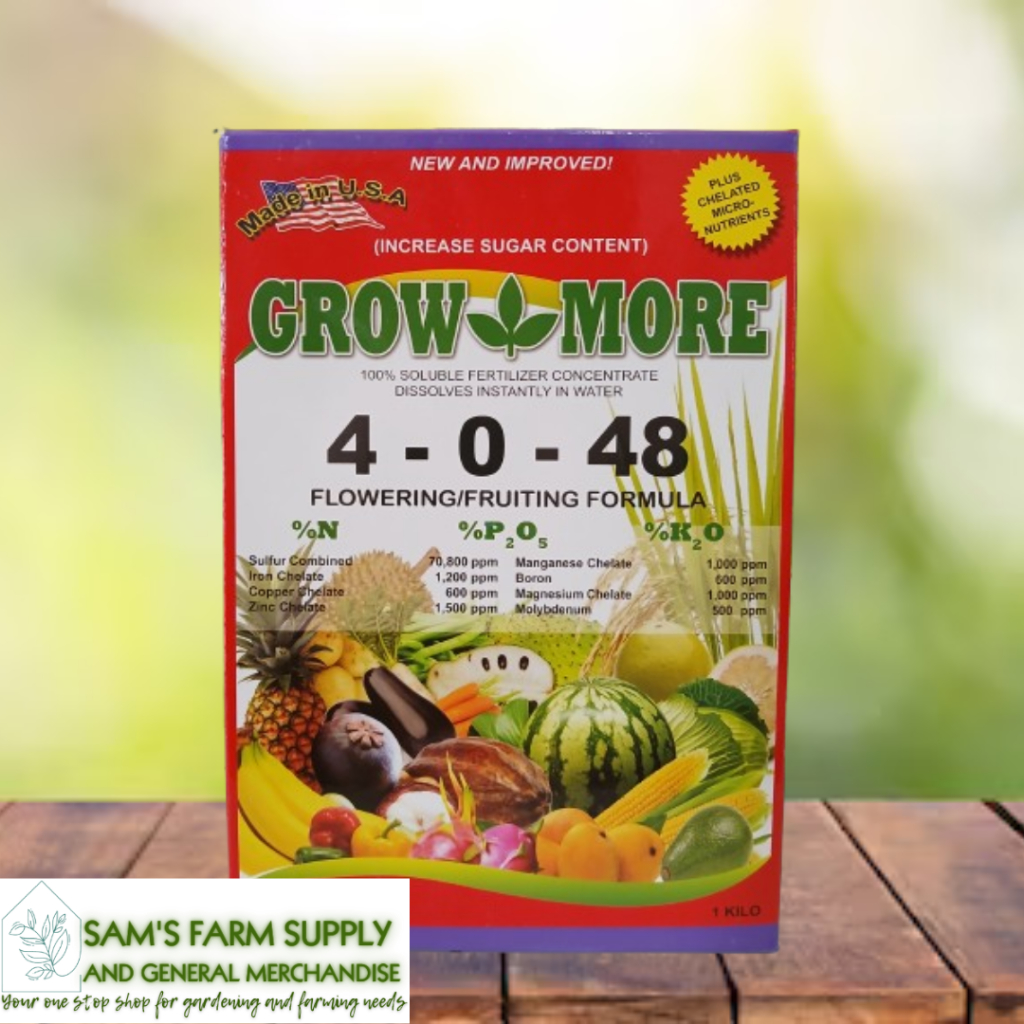 Grow More Soluble Fertilizer 4-0-48 1kg by Sagrex | Shopee Philippines