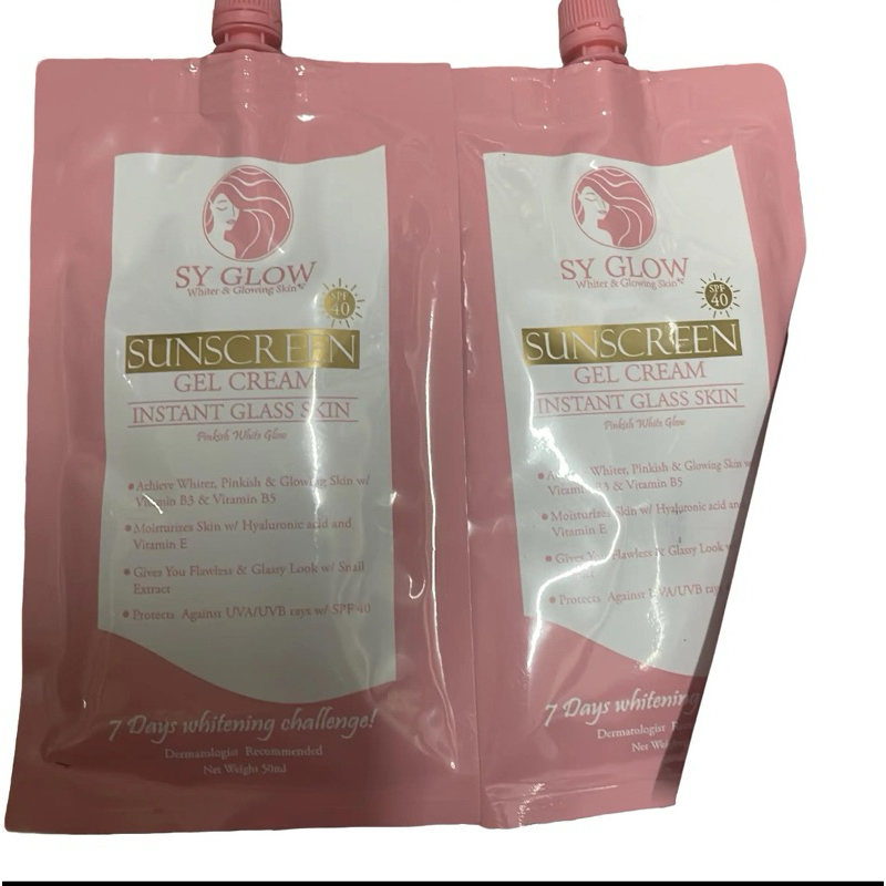 SY Glow Sunscreen Gel cream SPF40 | Shopee Philippines