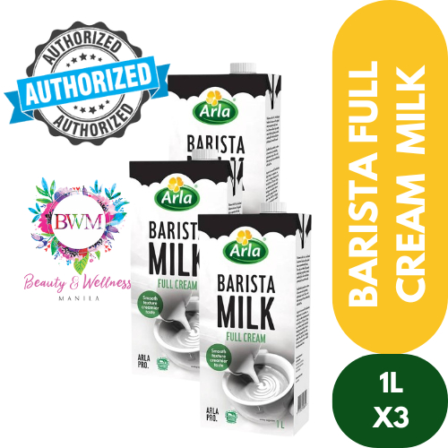 ARLA Pro BARISTA FULL CREAM MILK 1L X3 - Rich, Creamy & Ideal for ...
