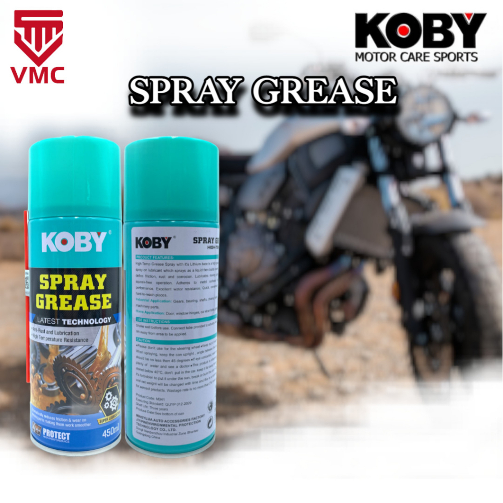 VMC KOBY SPRAY GREASE WITH LITHIUM BASE 450ML | Shopee Philippines